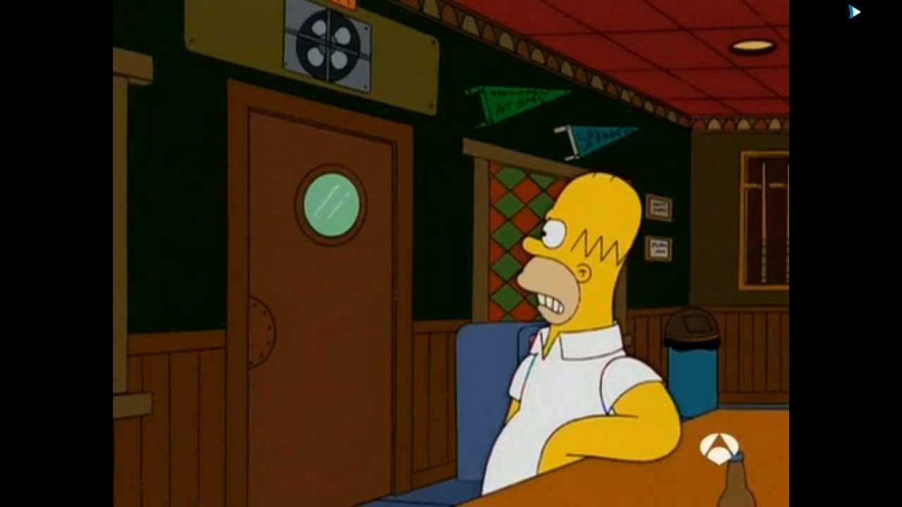 Homer Simpsons Fingiendo estar sentado - YouTube