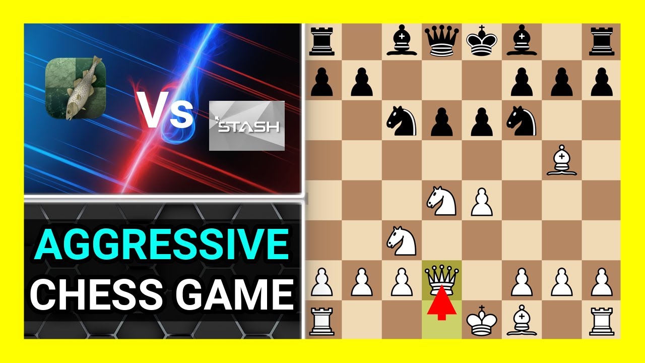 Aggressive Chess Engine Game, Stockfish 16.1 vs Stash 34.0, Watch and ...