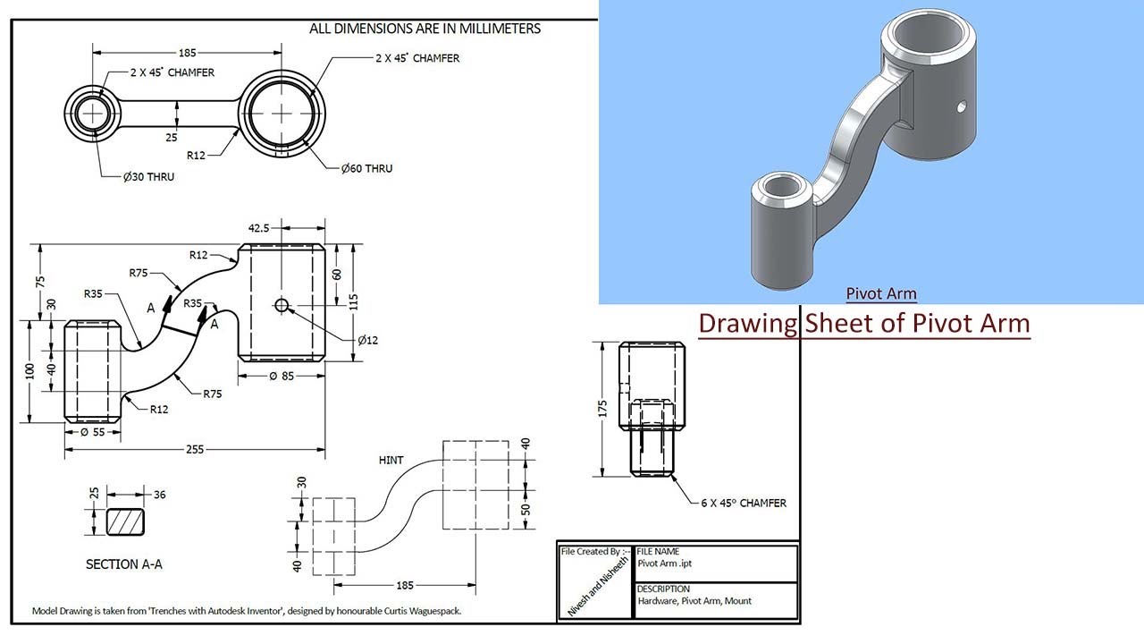 Pivot Arm || Siemens NX Tutorial - YouTube