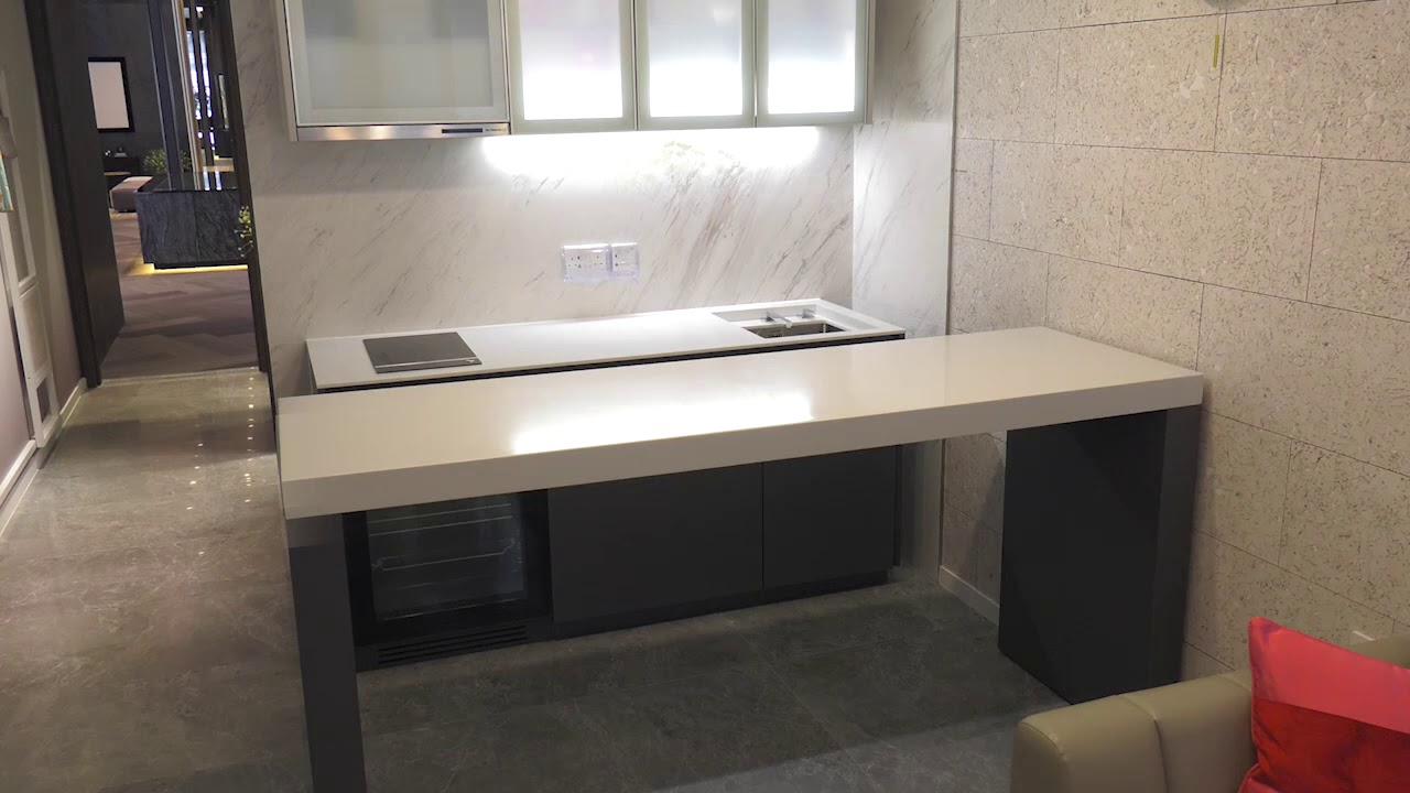 The M Condo - Movable Kitchen Counter top - YouTube