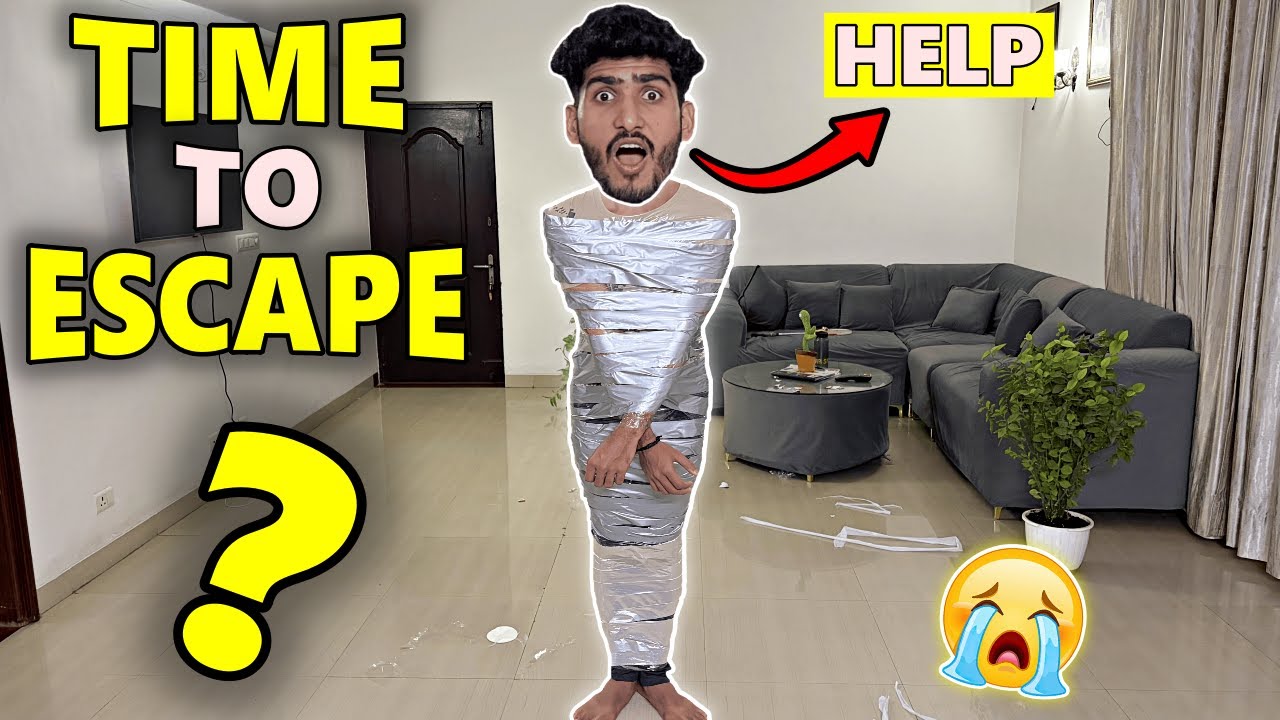 Duct Tape Escape Challenge 😅 Part-3 - YouTube
