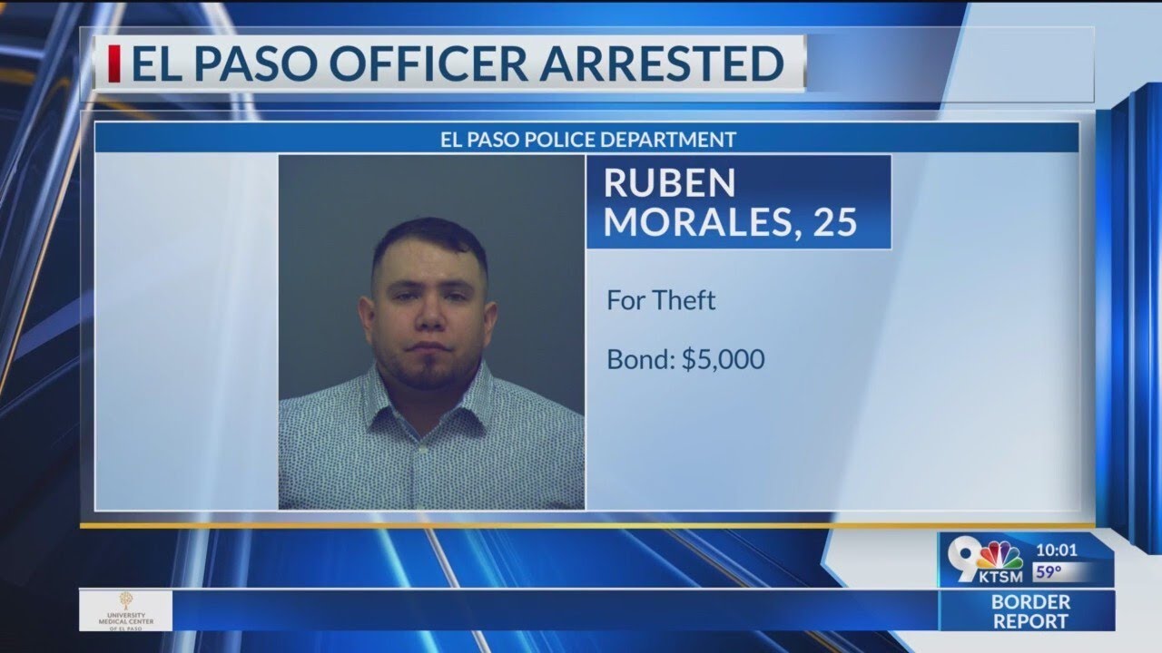 El Paso officer arrested, charged with theft - YouTube