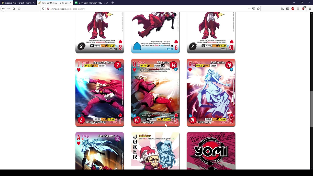 Yomi 2nd Edition Personal Tier List Breakdown - YouTube