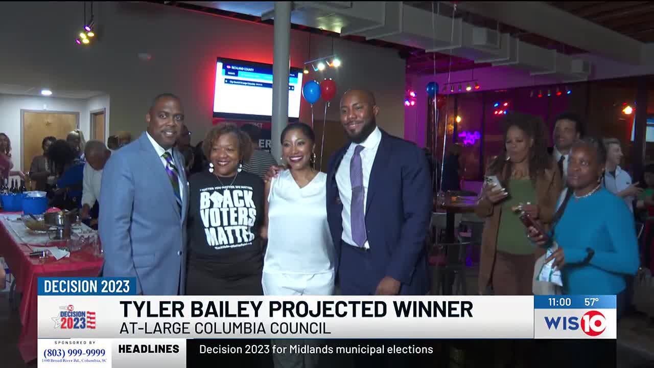 Columbia attorney Tyler Bailey wins city council race, unofficial results show - YouTube