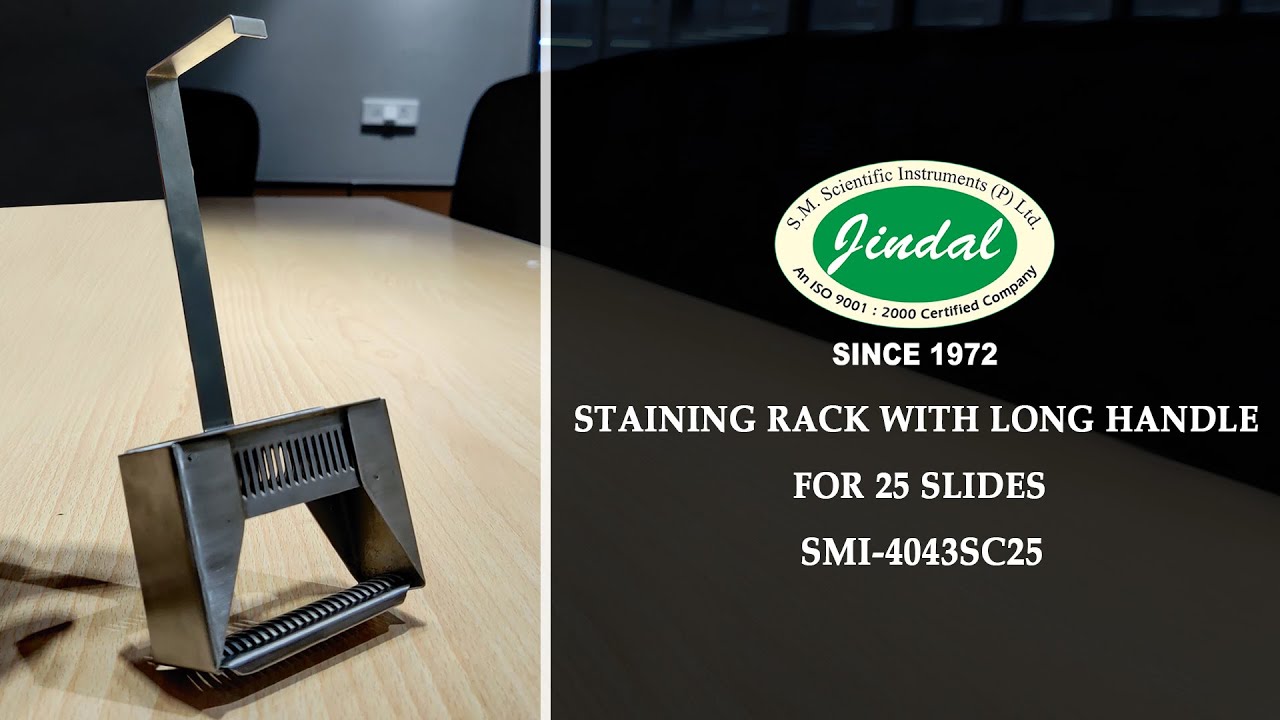 Slide Staining Rack for 25 slides | HistologyLab - YouTube
