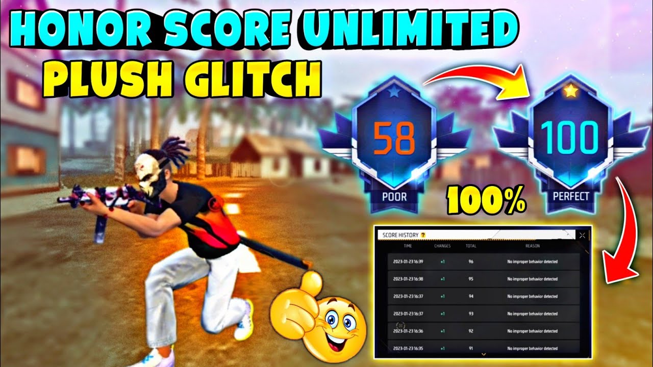 Honor score Kaise badhaye Free fire Honor score unlimited + Glitch in ...