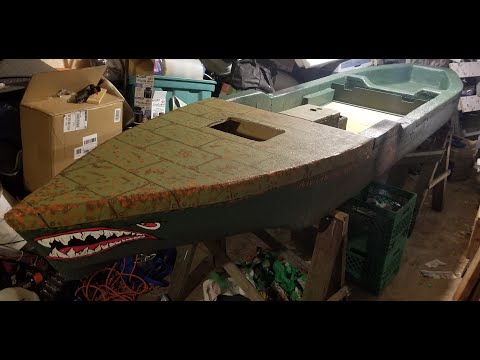 Homemade DIY 12ft Styrofoam fishing Kayak ep11 - YouTube
