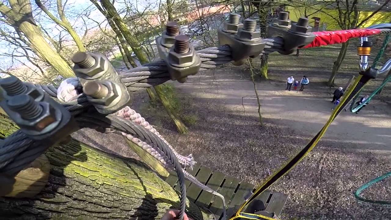 Ropes Course - Park Linowy Tarzan Leszno GoPro Hero3+ - YouTube