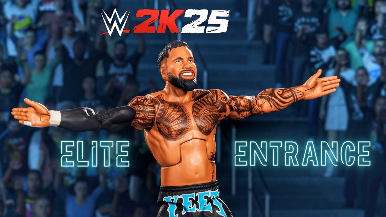 WWE 2K25 ELITE ACTION FIGURE JEY USO ENTRANCE | WWE 2K25 ENTRANCE | WWE ...