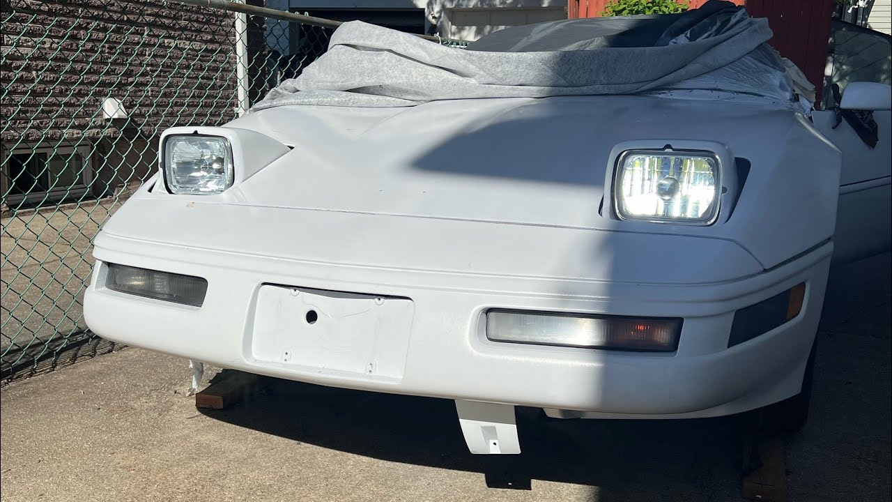 Here is the SPRAY PAINTED C4 Corvette project car - YouTube