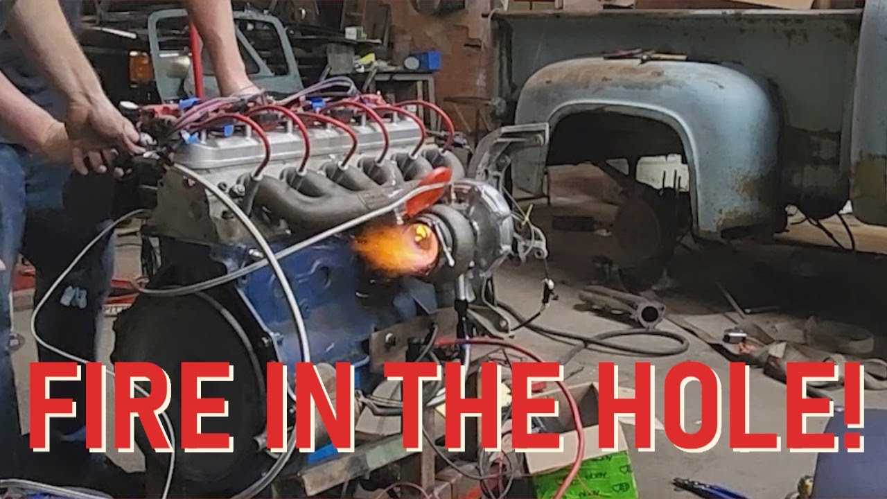 Wired To Fire, LS Head On 300/4.9L Ford (Engine Wired And First Start ...