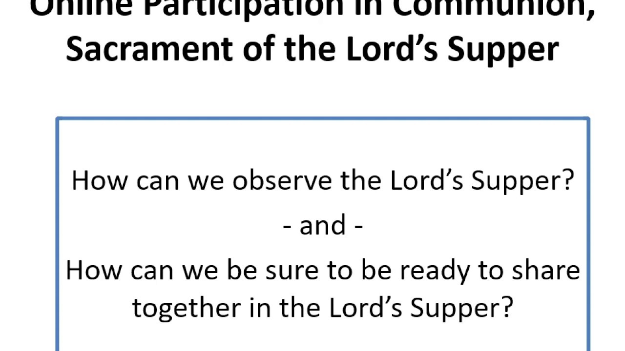 Remote Communion Services CBMC 720p