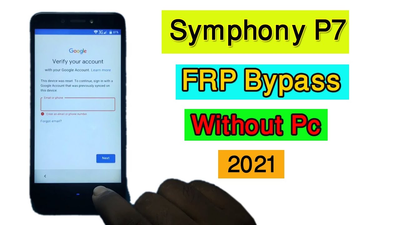 Symphony P7 Frp Bypass | Symphony P7 Google Account Unlock | Symphony ...