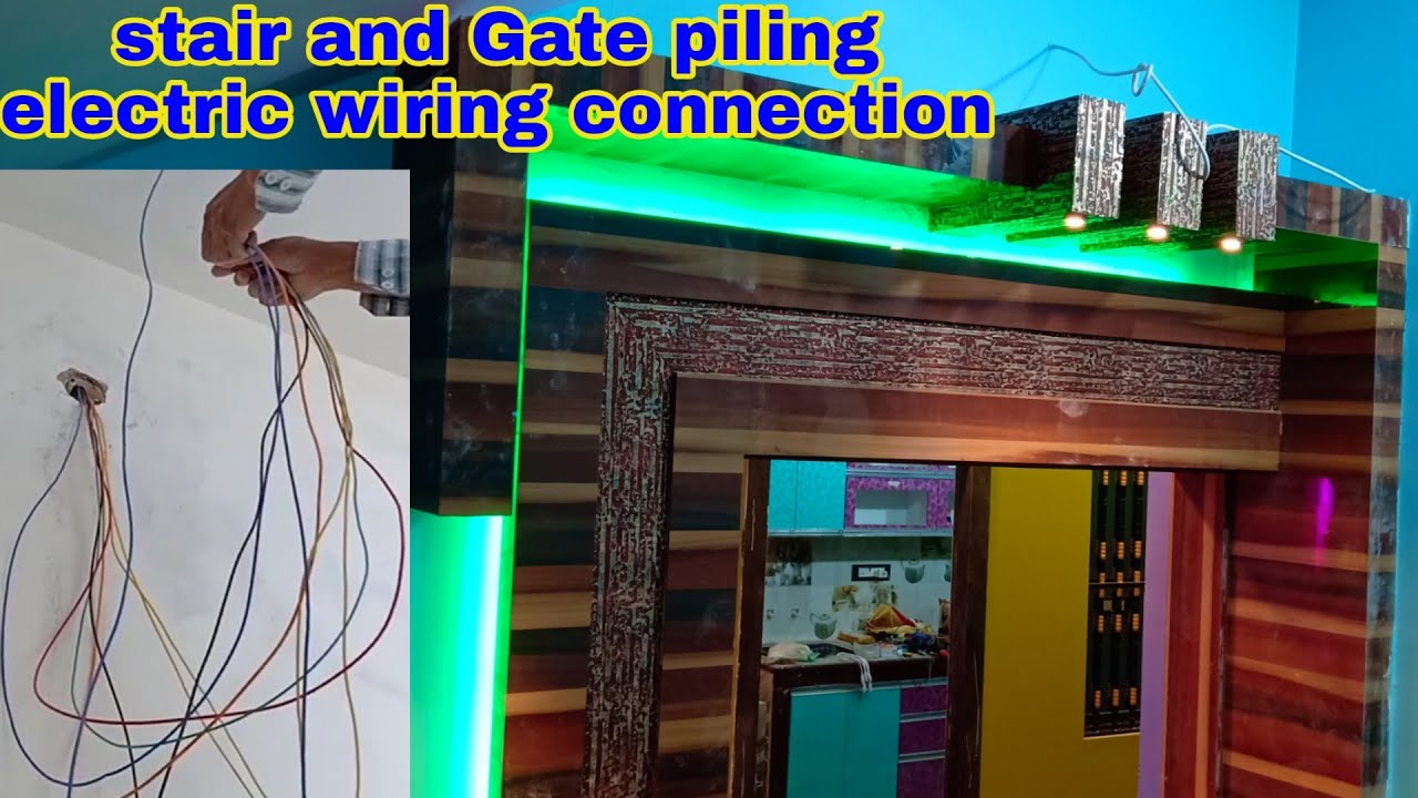 Stair electric wiring connection full ।। ewc - YouTube
