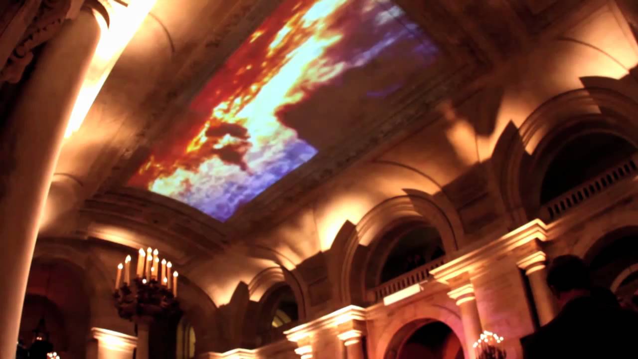 Frost Productions NYPL Ceiling Projection - YouTube