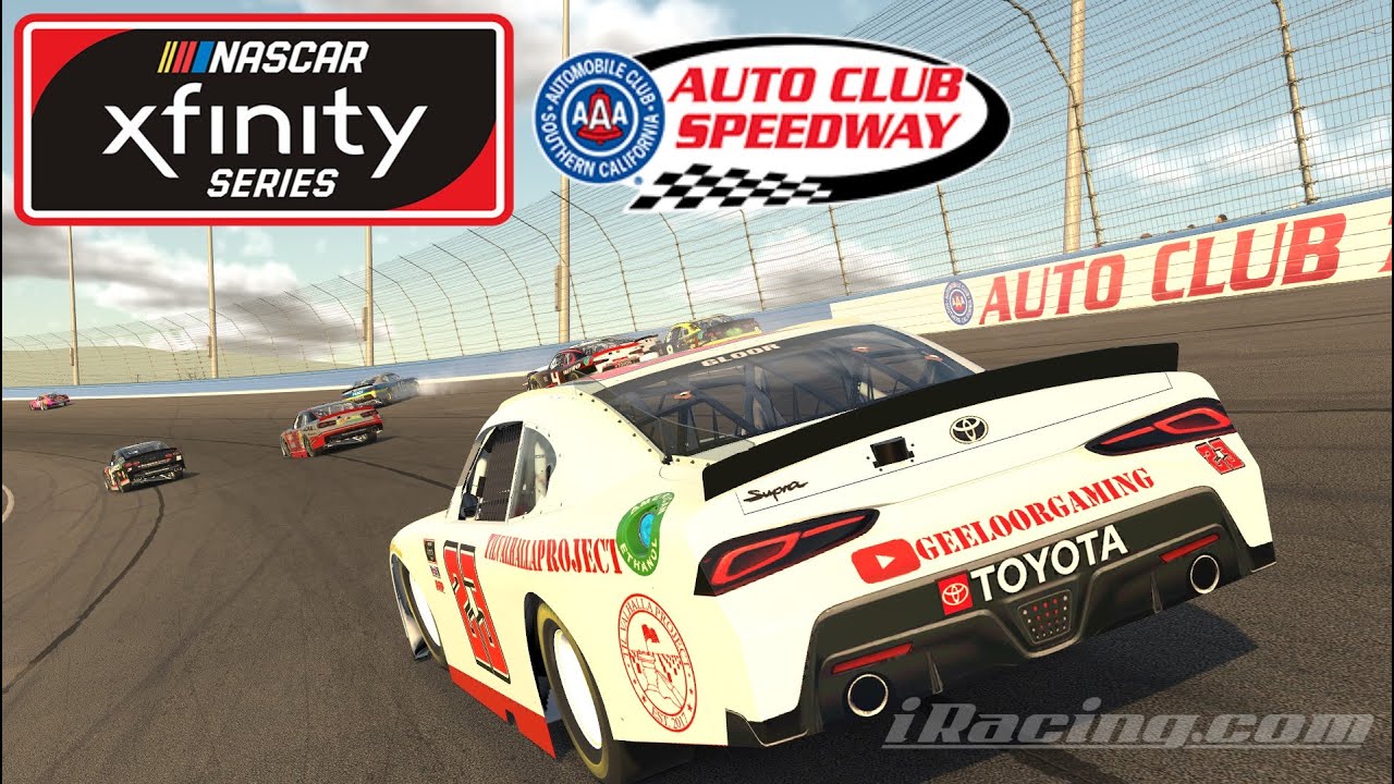 iRacing | Auto Club Speedway | NASCAR Xfinity Series - Open - YouTube
