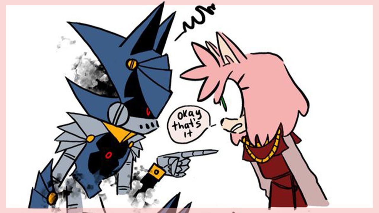 Neo Metal Sonic And Amy For Science! — Mmm Asbestos: I Drawn Neo Amy