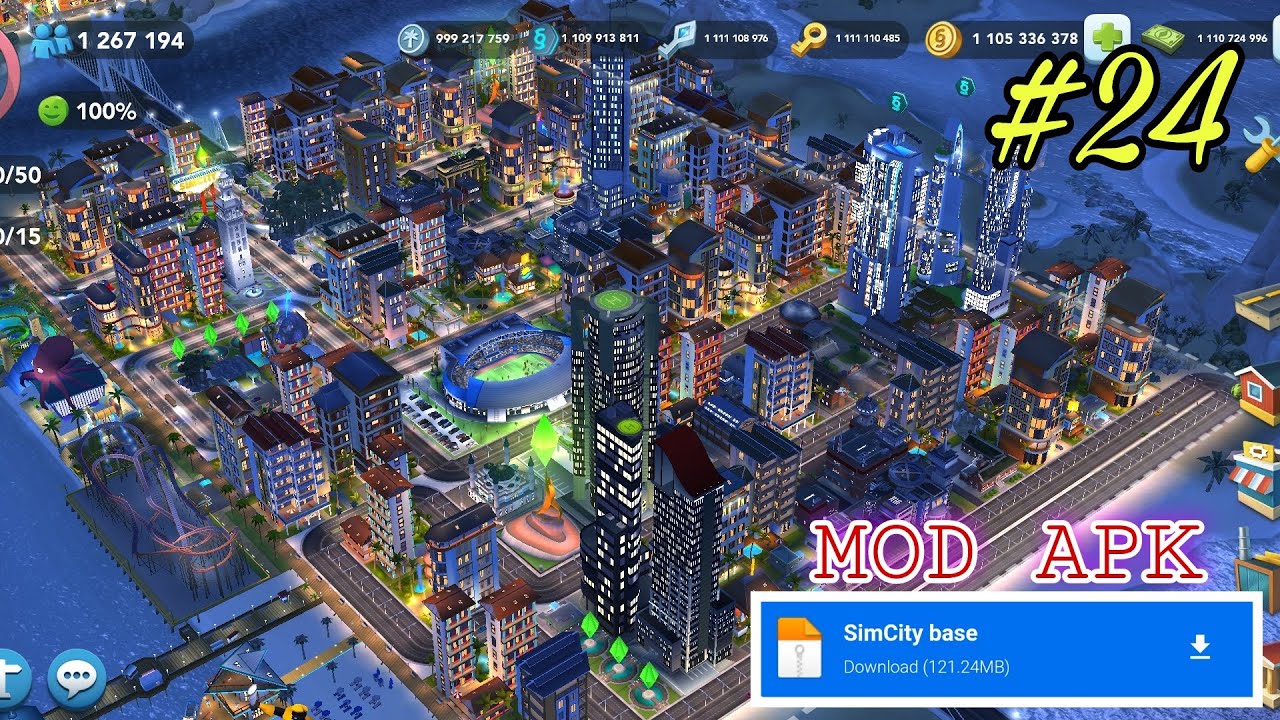 SimCity buildit Mod apk Gameplay #24 full unlocked cash, coins, |Sunny ...