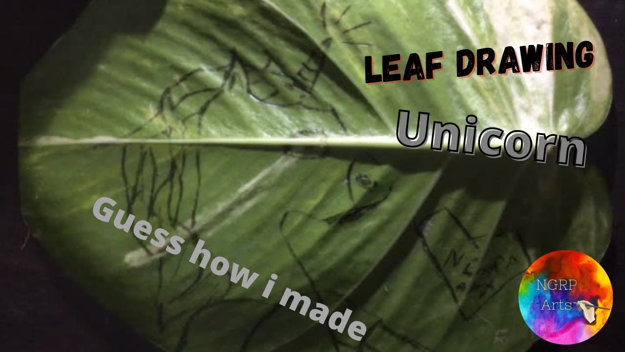 Unicon on a leaf | How to draw | Unicon | NGRP arts - YouTube