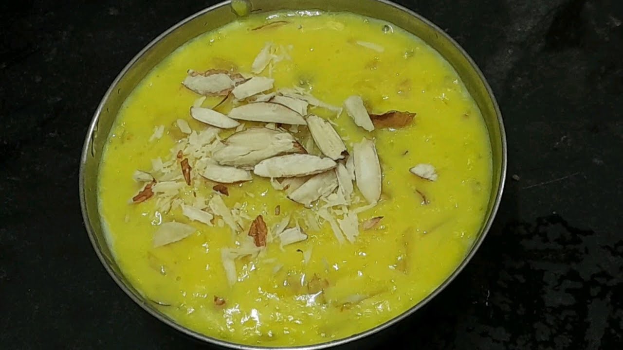 Basundi | How to make basundi sweet | Basundi Recipe - YouTube
