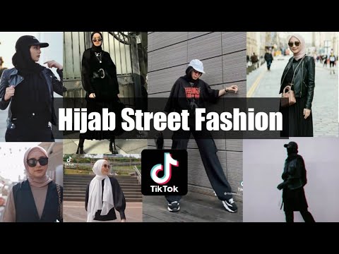 Beautiful Hijab Girl Street Fashion on Tik-Tok . Compilation video 💕