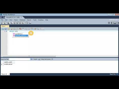 MYSQL SYSTEM USER FUNCTION - YouTube