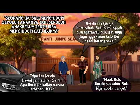 KARMA ANAK YANG MEMBUANG IBUNYA KE PANTI JOMPO | Animasi Kartun Drama