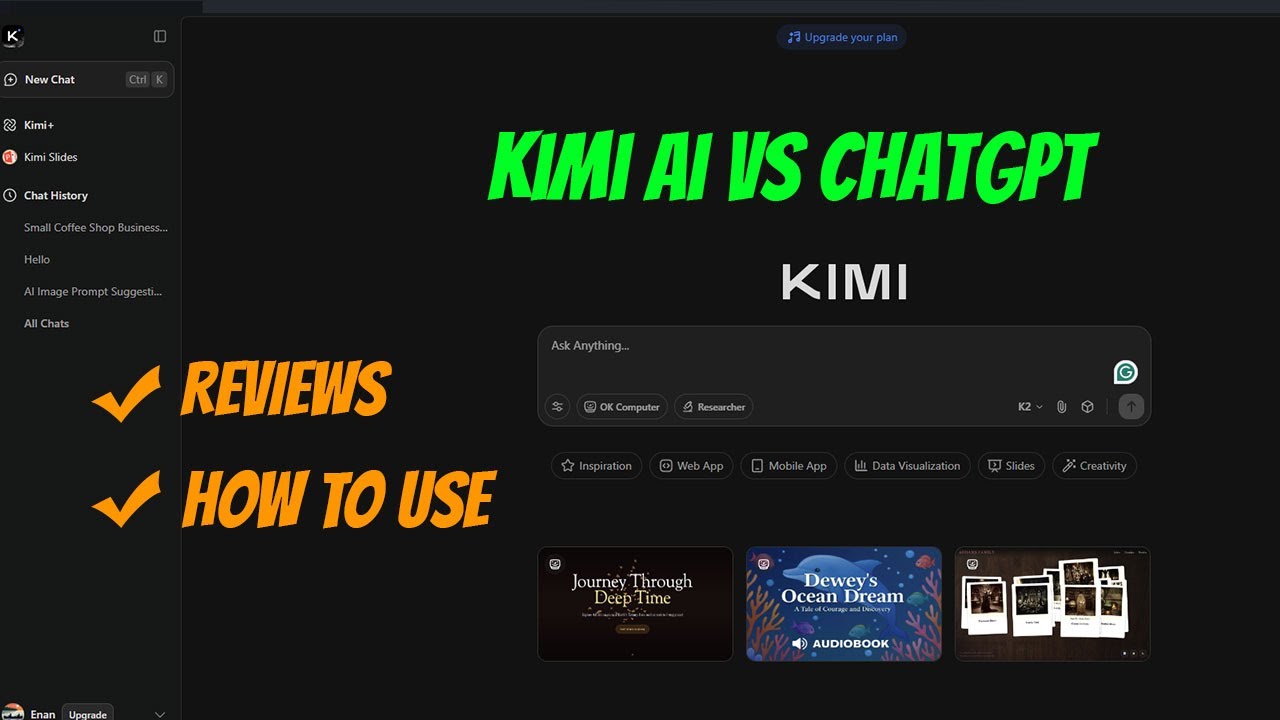 Kimi AI Review – The New ChatGPT Competitor You Need to Try! - YouTube