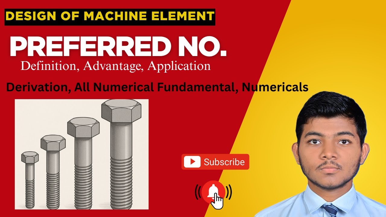 Preferred Numbers | Design of Machine Elements | DE | Derivation ...