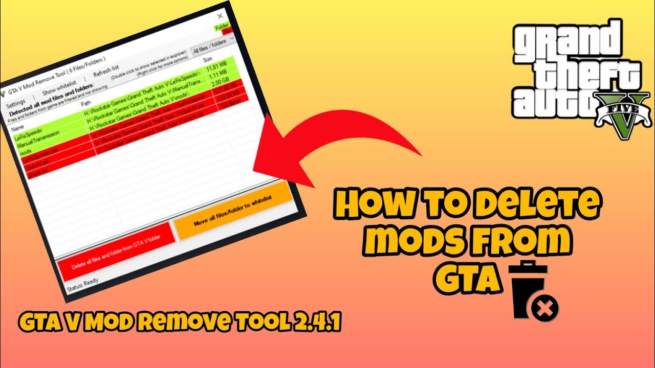 How to delete mods from GTA V | HINDI/URDU - YouTube