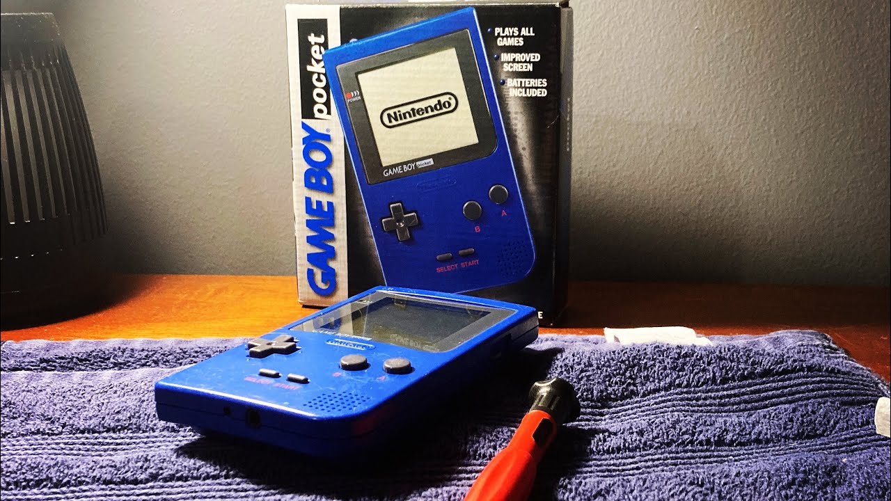 Let’s Refurb! Blue Gameboy Pocket w Box - YouTube