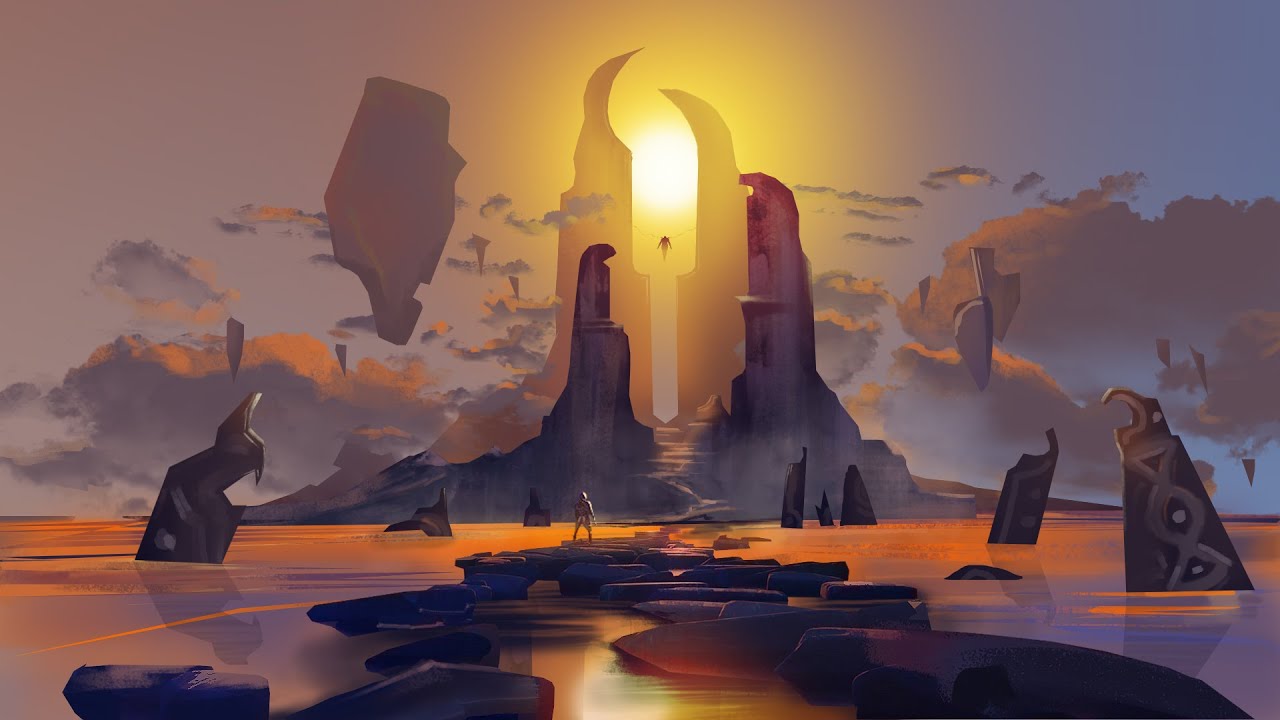 Fantasy Landscape Concept Art Speed Painting #mattepainting #speedpaint ...