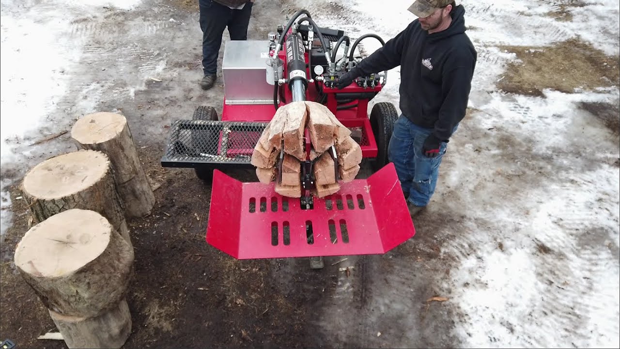 Wicked Wedge testing round 2 with Back 40 Firewood!! - YouTube