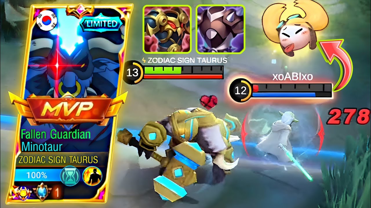 CAUSE OF DEATH "EMOTE" 😂 TOP GLOBAL MINOTAUR | MINOTAUR BEST BUILD 2023 ...