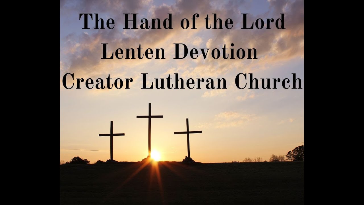 Daily Devotional Thursday after Ash Wednesday - YouTube