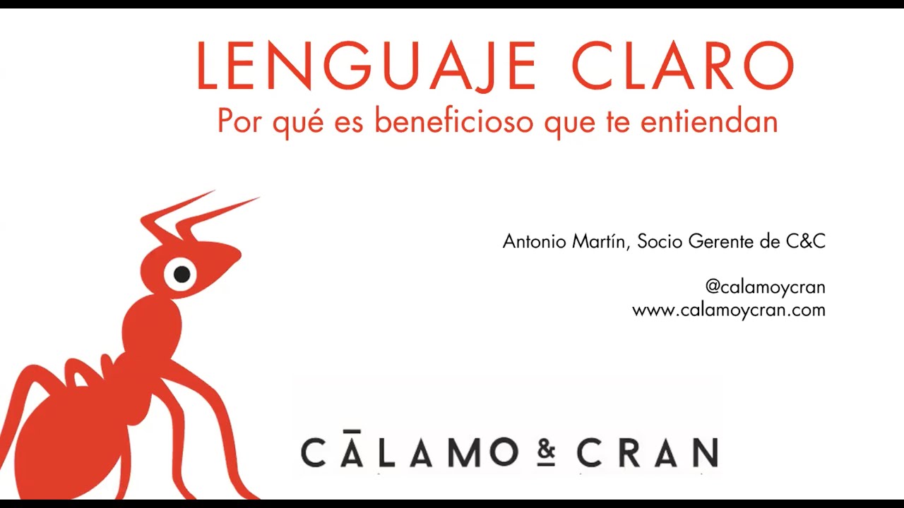 Lenguaje claro. Por qué es beneficioso que te entiendan - YouTube