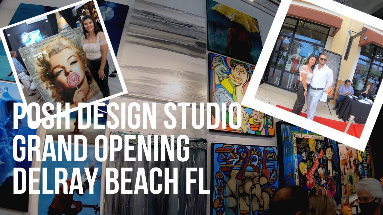 The Buscemi's Visit the Posh Design Studio Grand Opening - YouTube