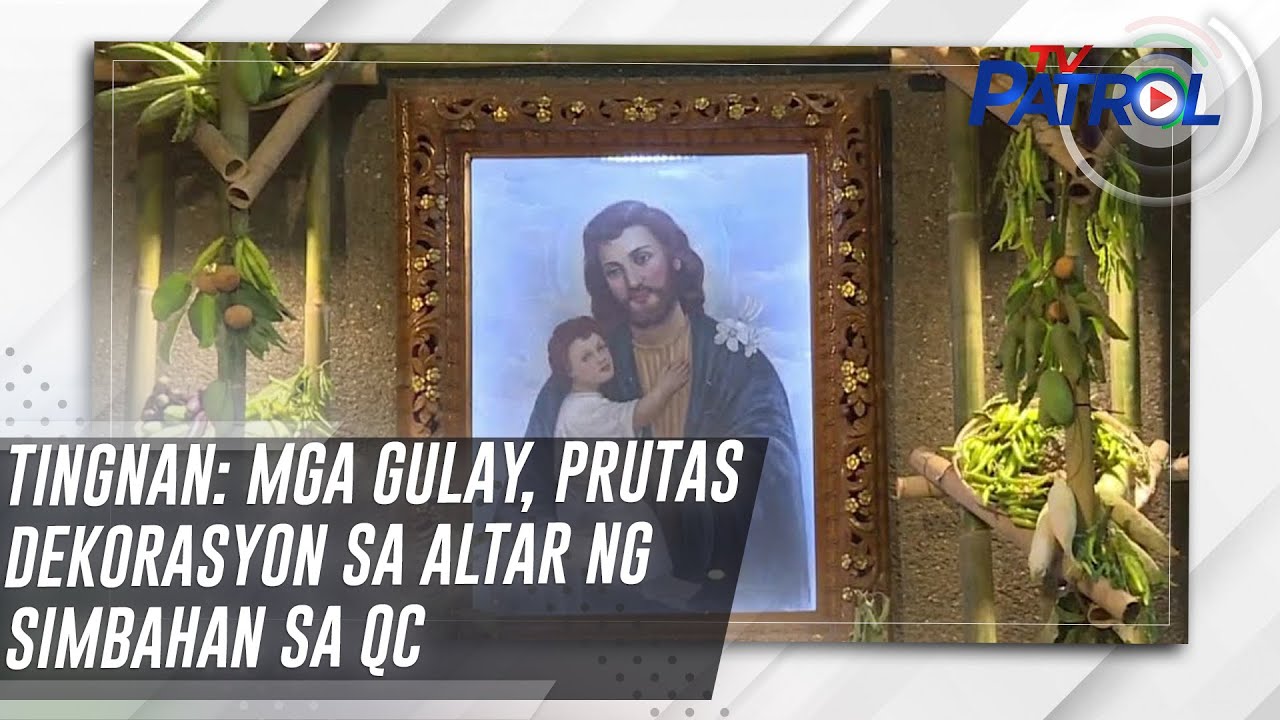 TINGNAN: Mga gulay, prutas dekorasyon sa altar ng simbahan sa QC | TV ...
