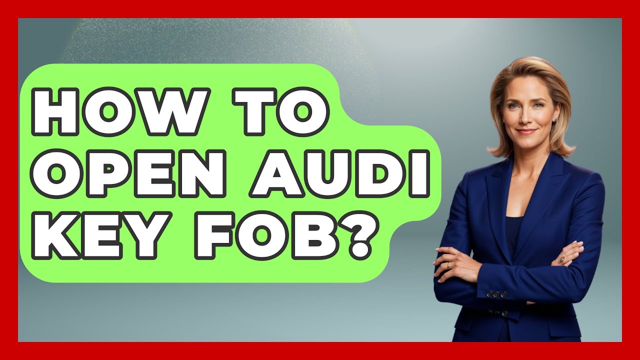 How To Open Audi Key Fob? - Car Performance Pros - YouTube