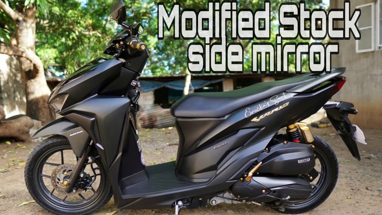 HONDA CLICK 125/150 MODIFIED STOCK SIDE MIRROR - CONVERTED - YouTube