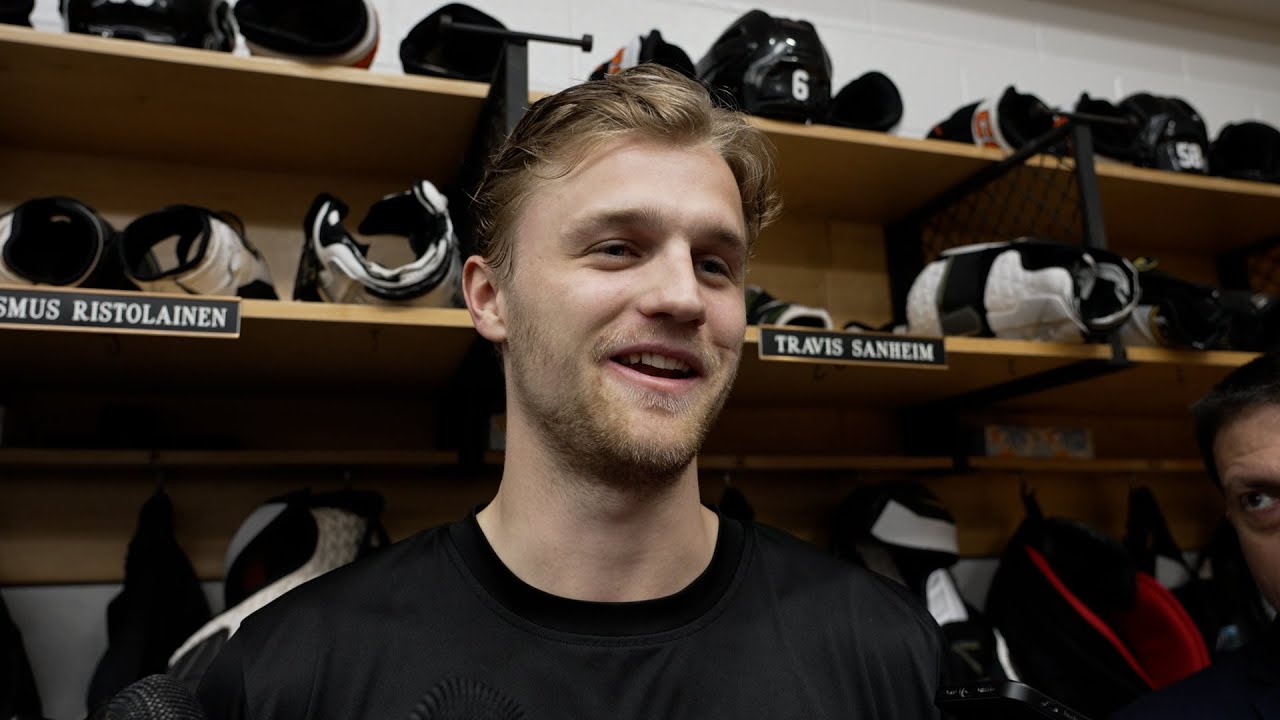 4/11 PHI vs. CBJ Postgame: Adam Ginning - YouTube