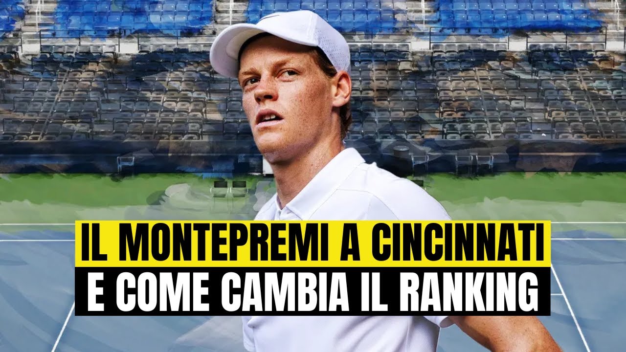 Sinner, quanto guadagna se vince a Cincinnati: come può cambiare il ...