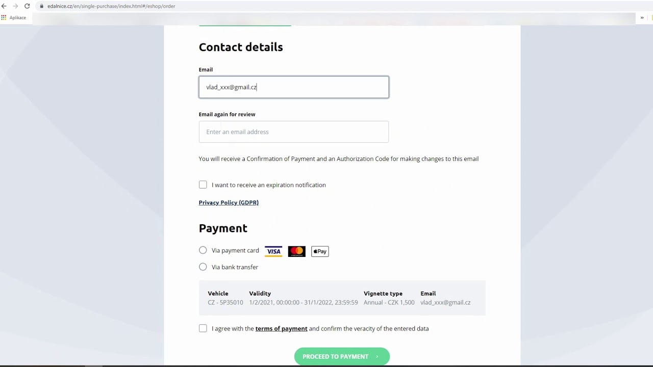 How to buy electronic vignette for Czech motorways - jak nakoupit ...