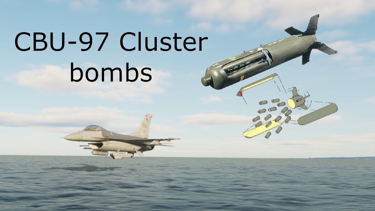 DCS - Tossing CBU-97s (Cluster bomb CCRP/DTOS attack run) - YouTube
