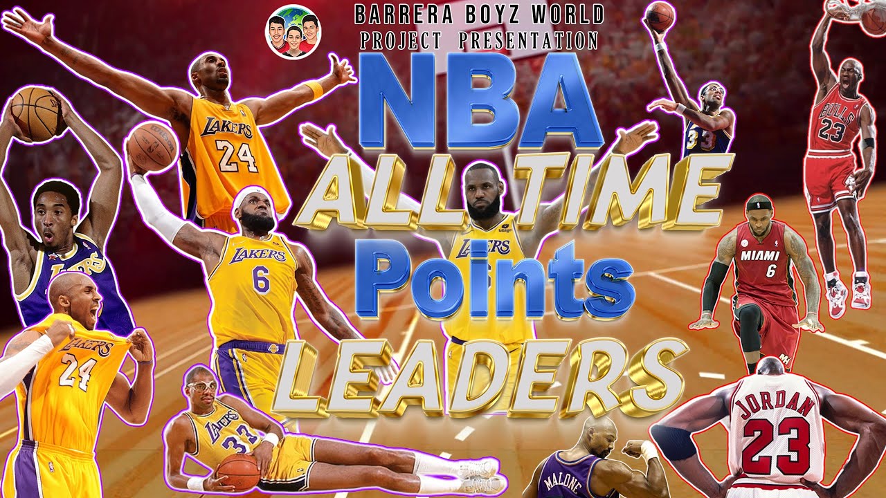Top 5 NBA All Time Most Points Scoring Leaders LeBron James Kobe Jordan ...