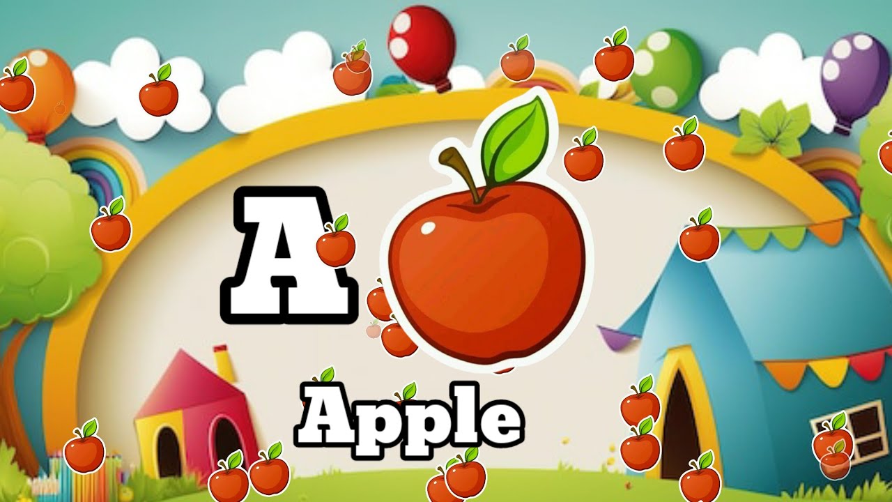abc alphabet learning | abcd for kids | A for apple | alphabets a to z #kidseducationvideos ...