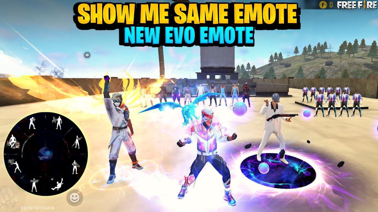 Show Me Same Emote Challenge in free fire - 1 Vs 1 Emote fight on factory roof - Legendary Emote ...