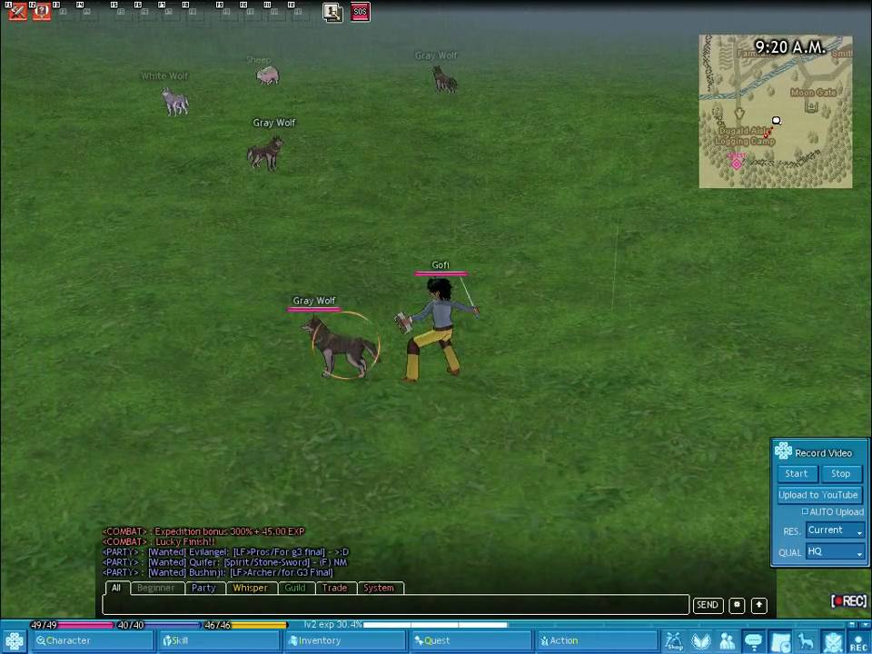 Mabinogi gameplay combat - YouTube