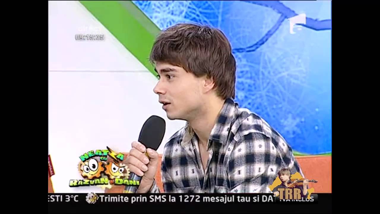 Alexander Rybak in „Neatza cu Razvan si Dani" show (Romania 19.01.2012 ...