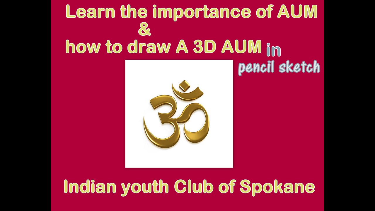 Learn about AUM and How to draw a 3D AUM - YouTube